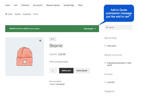 Woocommerce Request A Quote Plugin Product Quotation
