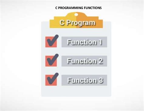 Function Cpe 121 C Programming Functions A Function Is A Block Of Code That Performs A