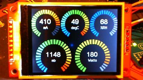Arduino Analogue Ring Meter On Colour Tft Display Arduino Display