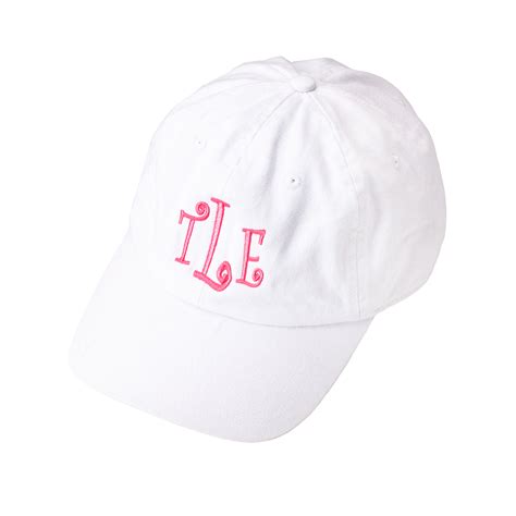 Traditional Monogrammed Baseball Cap 12 Colors Available 18