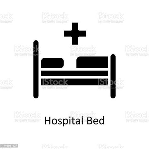 병원 침대 벡터 솔리드 아이콘 디자인 그림입니다 흰색 배경에 의료 기호 Eps 10 파일 가정의 방에 대한 스톡 벡터 아트 및 기타 이미지 가정의 방 간호사 건강