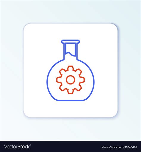 Line Bioengineering Icon Isolated On White Vector Image