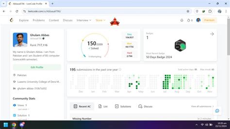 Ghulam Abbas On Linkedin Leetcode Codingjourney Problemsolving Growthmindset Icodeguru