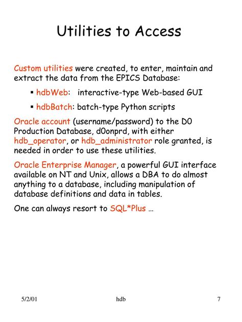 Ppt Epics Oracle Database Tutorial Powerpoint Presentation Free