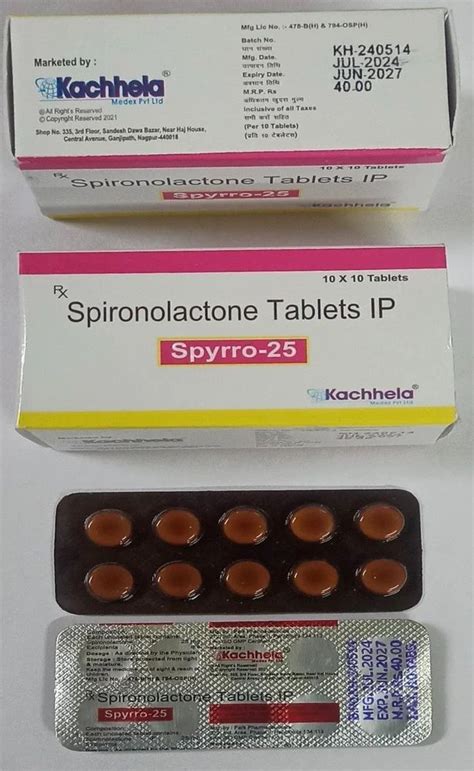 Spironolactone 25 Mg Tablet At ₹ 100strip Nagpur Id 2856881280230