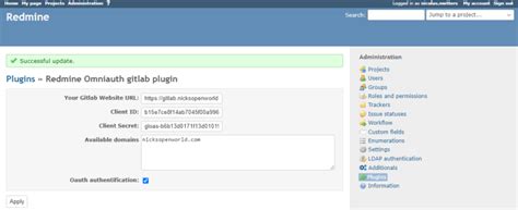 Integrating Redmine And Gitlab Nicks Open World
