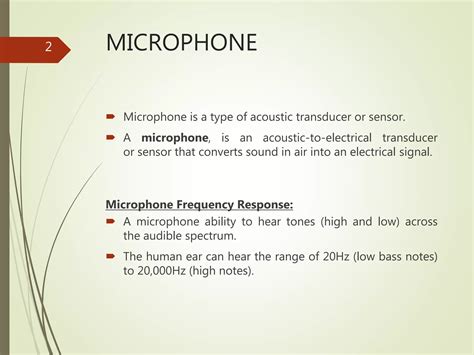 Microphone And It S Types PPTX