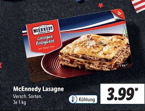Mcennedy Lasagne Angebot Bei Lidl 1prospekte De