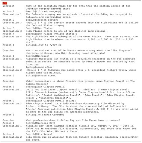 大模型react：思考与工具协同完成复杂任务推理 Csdn博客