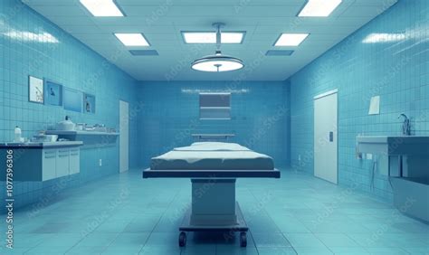 Interior Of A Morgue In A Modern Hospital Concept Death Autopsy