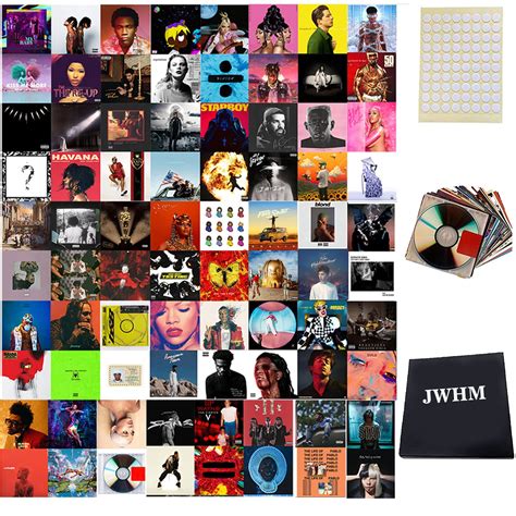 Album Covers Art Posters 35 Pcs Print Unique Square Printed