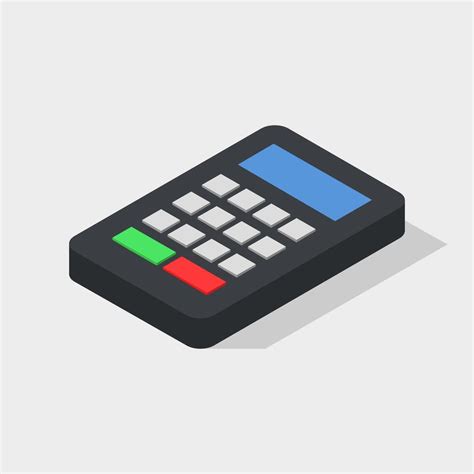 Illustrated Isometric Calculator 42339429 Vector Art At Vecteezy
