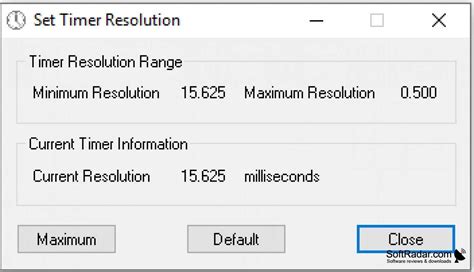 Timer Resolution Download Timer Resolution For Windows