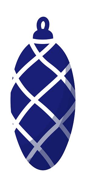 전나무 콘의 형태로 장식 디자인고립 된 파란색 크리스마스 트리 공 0명에 대한 스톡 벡터 아트 및 기타 이미지 0명 12월 겨울 Istock