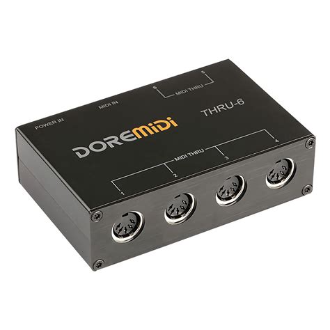 Buy 1 In 6 Out Midi Thru Box Midi Splitter High Speed Usb Midi Host Box Midi Interface