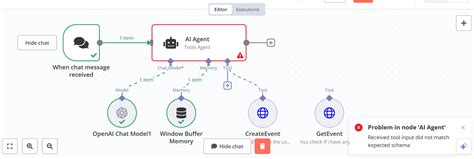 Problem In Node Ai Agent Received Tool Input Did Not Match Expected Schema Questions N8n