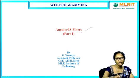 Lec19web Programming Angular Js Filters Part I By Mrs G Sowmya