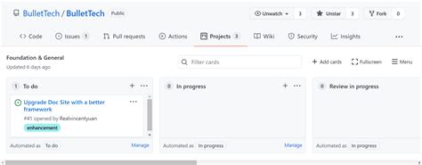 Explore Github Bullettech