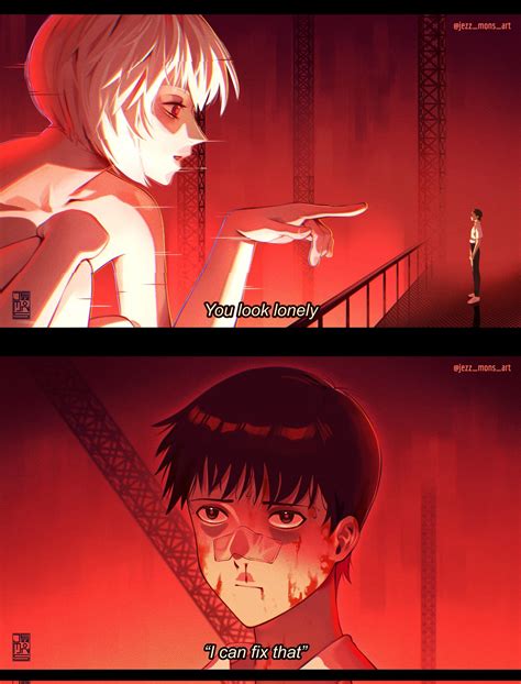 Ayanami Rei And Ikari Shinji Neon Genesis Evangelion And More Drawn By Jezz Mons Art Danbooru