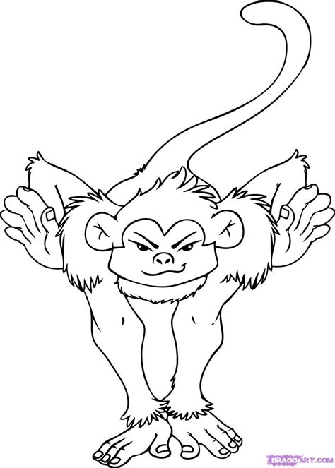 Spider Monkey Drawing At GetDrawings Free Download