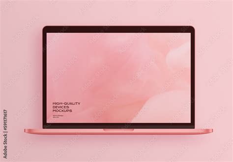 Laptop Computer Desktop Monitor Screen Device Mockup Template Stock Template Adobe Stock