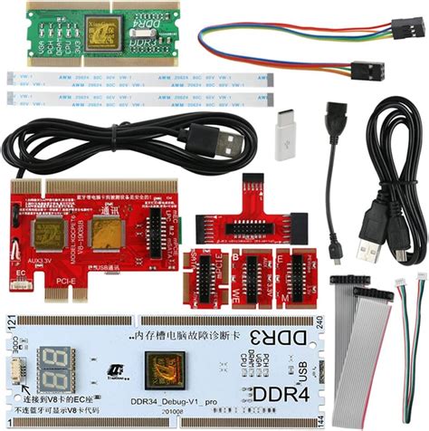 Jteyult Laptop Desktop Pc Universal Diagnostic Debug Post Card Support For Pci Pci E