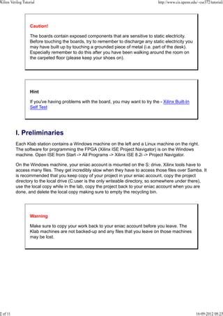 Xilinx Verilog Tutorial PDF