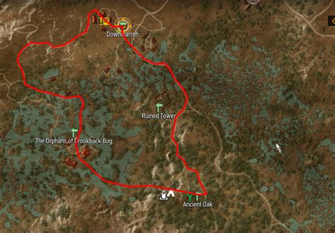 Witcher 3 Walks Witcher 3 Walks Velen Downwarren And Crookback Bog