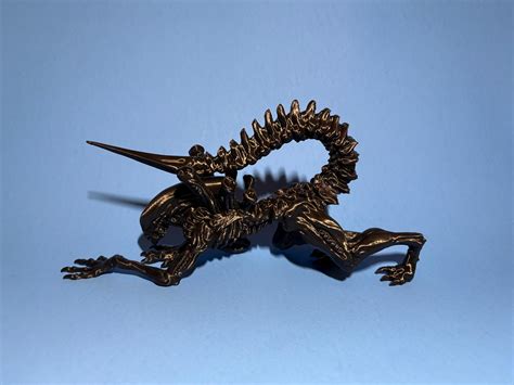Alien Xenomorph Statue 3d Printed Intricate Sci Fi Collectible Etsy