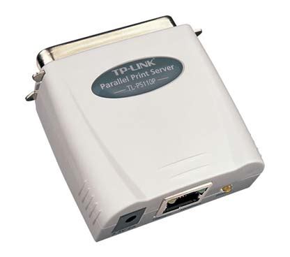 TP Link TL PS P Single Parallel Port Fast Ethernet Print Server Supports E Mail Alert