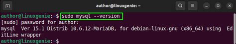 how to check mariadb version on ubuntu 22 04 linux genie