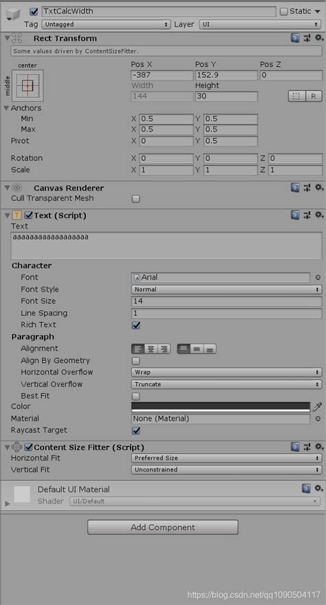 游戏开发unity Ugui知识系列：计算单行文本的宽度unity Getgenerationsettings Csdn博客