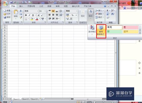 Excel怎么套用表格模板？ 溜溜自学网