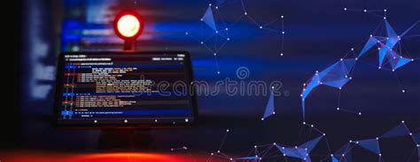 Work From Home Programmer Coding Code On Notebook Screen At Home