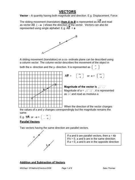 vectors pdf euclidean vector physics