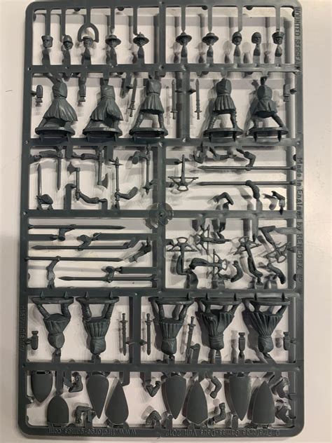 Deus Vult Ffg005 Teutonic Infantry Sergeants Single Sprue Fireforge Ga Wargames Emporium