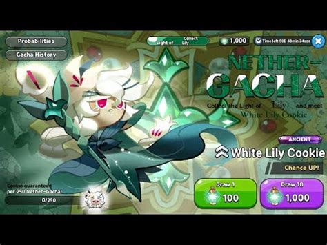 White Lily Cookie Gacha Animation FANMADE YouTube