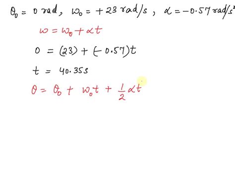 Solved At Time T 0s A Wheel Has An Angular Displacement Of Zero