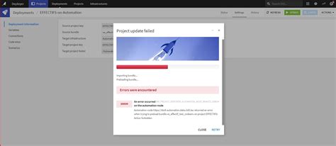 Improve Error Message When Deploying Updating Projects In Automation — Dataiku Community