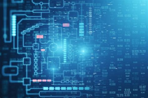 Premium Photo Abstract Reative Tech Big Data Hologram On Dark Wallpaper Technology Future Ai