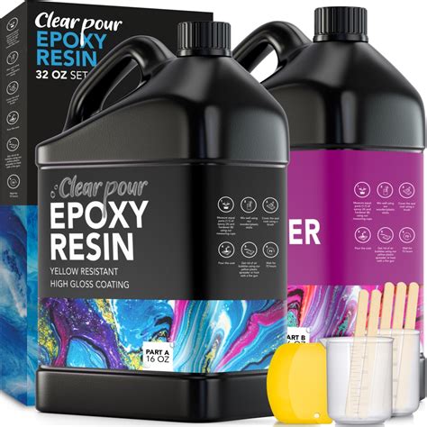 Clear Epoxy Resin 32 Oz Kit Gold Club Usa Offers