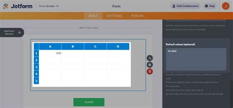 how to set up the spreadsheet widget