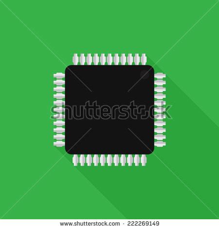 Microchip Icon Vector Images Computer Vector Icon Microchip Vector Art And Microchip