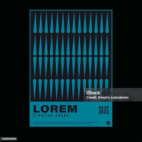 스위스 디자인 포스터 레이아웃의 메타 현대 미학 대담한 타이포그래피와 기하학적 모양으로 만든 그래픽 템플릿 0명에 대한 스톡