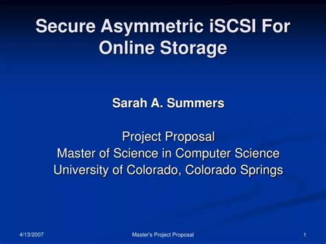 Ppt Secure Asymmetric Iscsi For Online Storage Powerpoint