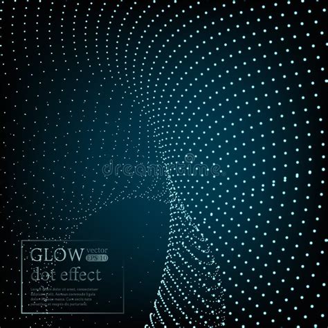 Array With Dynamic Particles 3d Technology Style Abstract Background