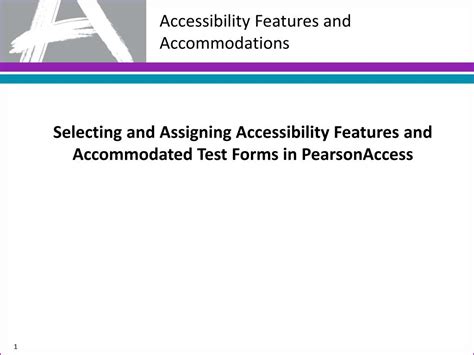 Ppt Accessibility Features And Accommodations Powerpoint Presentation Id 1837206