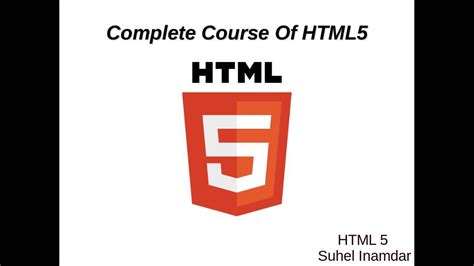 Web Development Introduction Of Html 5 Youtube