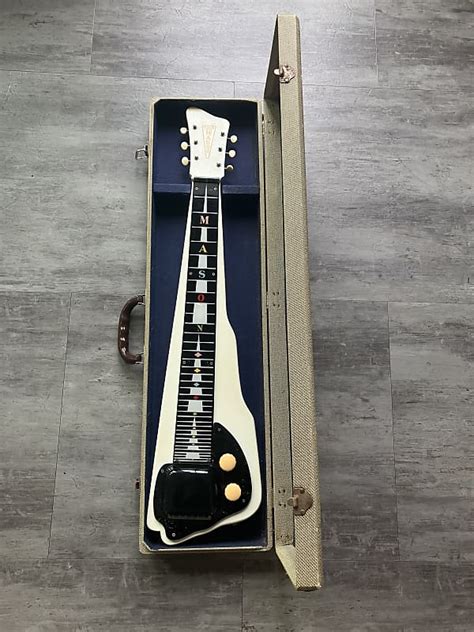 Mason Lap Steel 1953 White With Gibson Moderne Headstock Reverb