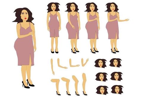 2d Character Girl Vector Art Icons And Graphics For Free Download